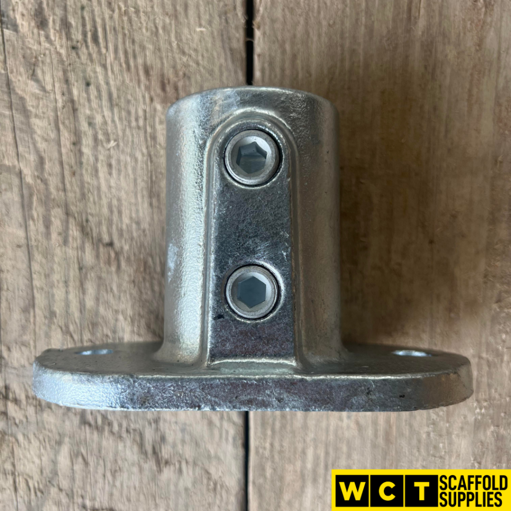 New Key Clamp Oval Base Flange - 48.3mm | WCT Scaffold