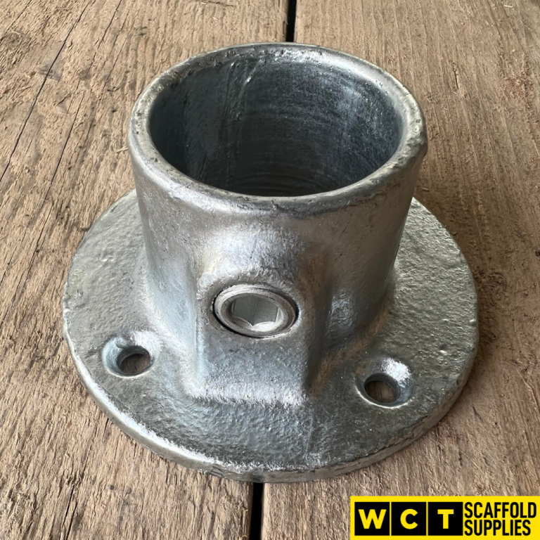 New Key Clamp Round Wall Plate - 48.3mm | WCT Scaffold