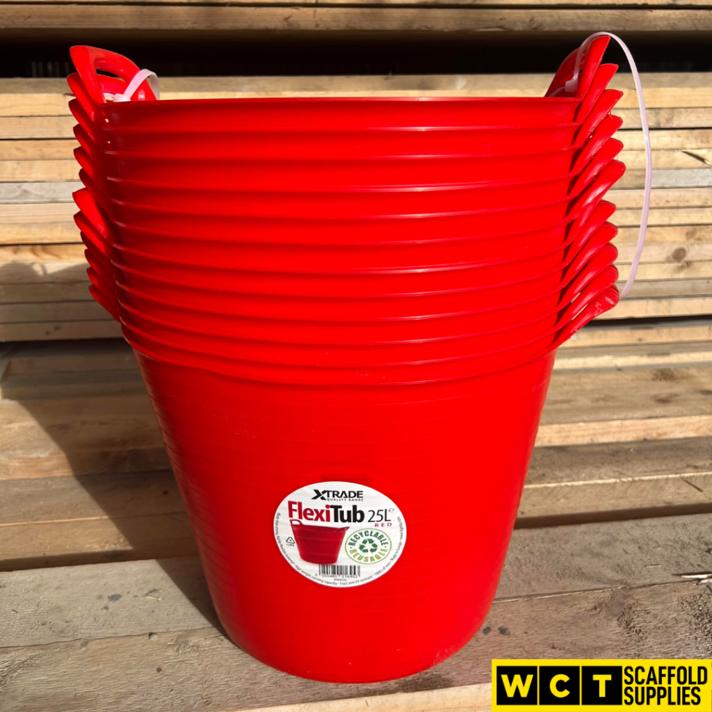 X Trade Flexi Tub 25L - Red | WCT Scaffold