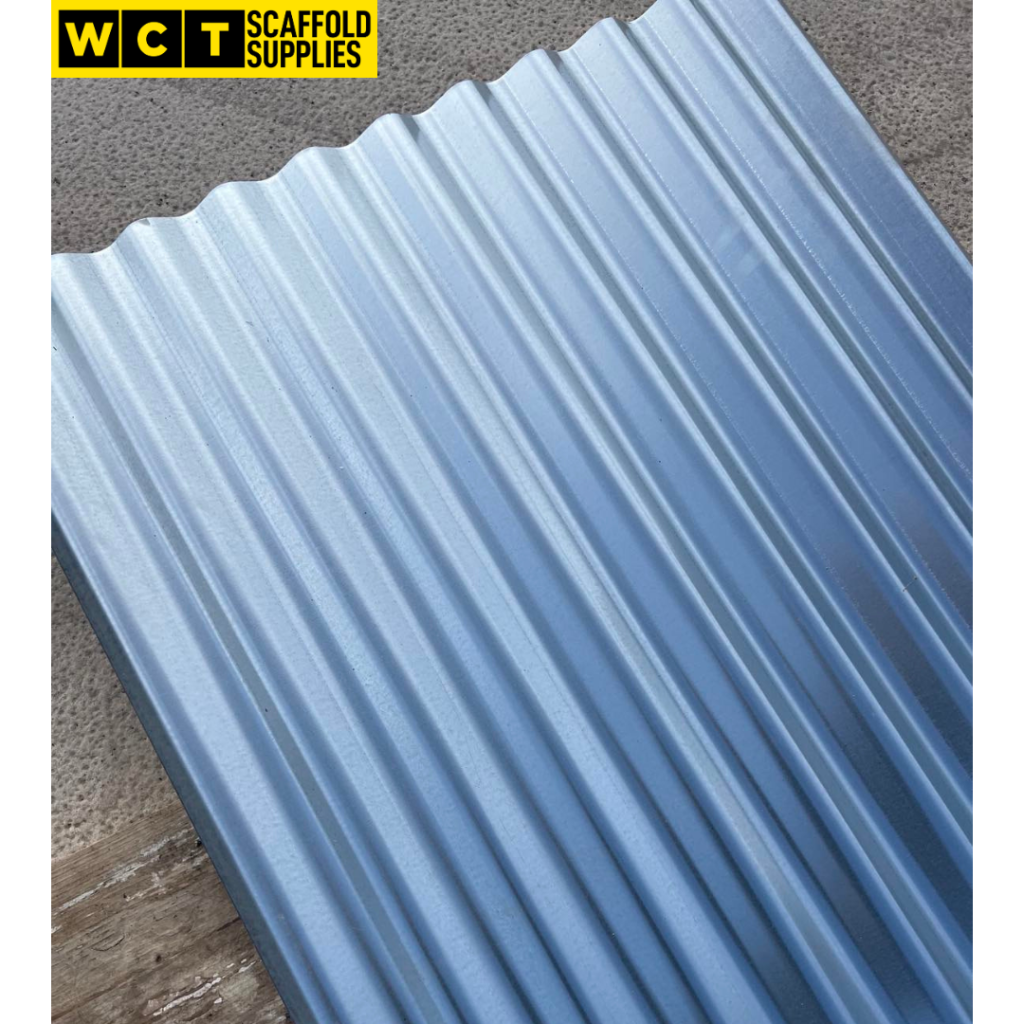 New 10ft Galvanised Corrugated Roofing Sheet | WCT Scaffold