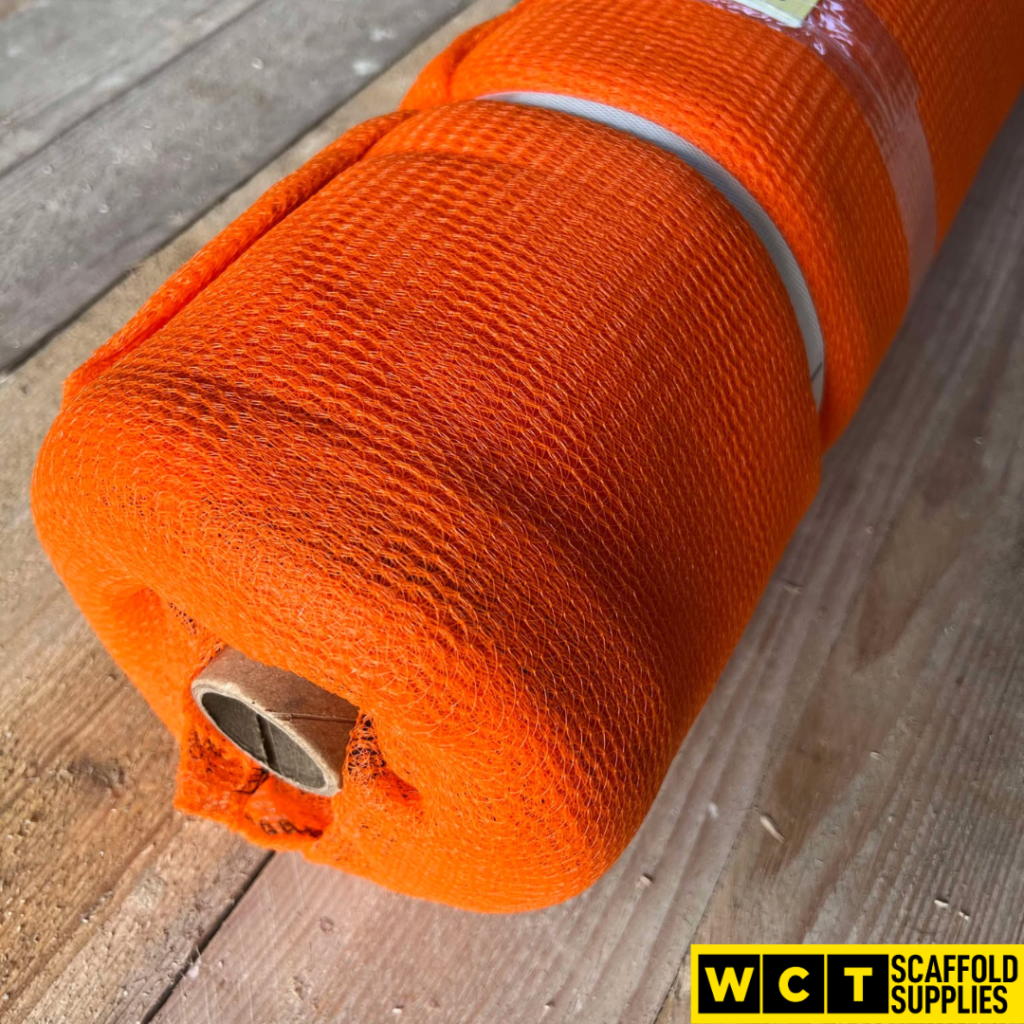 Orange Debris Netting 2m x 50m | WCT Scaffold