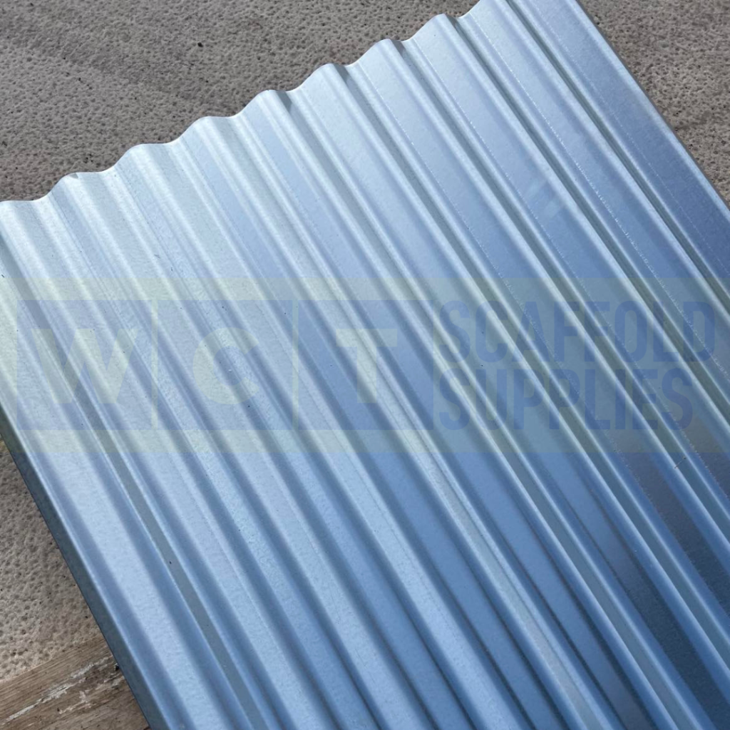 New 6ft Galvanised Corrugated Roofing Sheet | WCT Scaffold