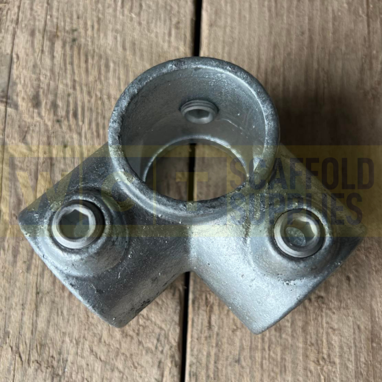 New Key Clamp 3 Way 90° Thru Corner – 33.7mm | WCT Scaffold
